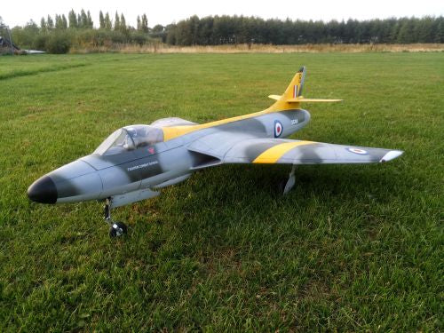 Hawker Hunter - Balsa Wood EDF Jet Kit 90mm – RC-builder
